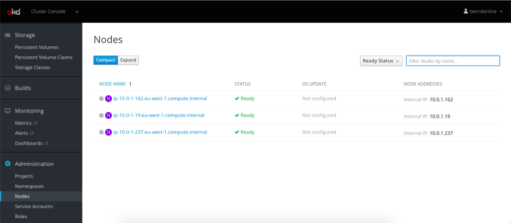 Deploy OpenShift 3.11 Container Platform on AWS using Terraform – techbloc.net